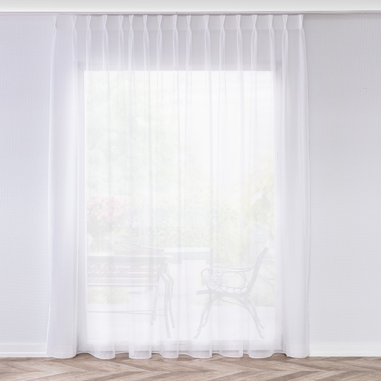 Voilage sur les crochets flex, blanc, 901-00 - Dekoria.fr