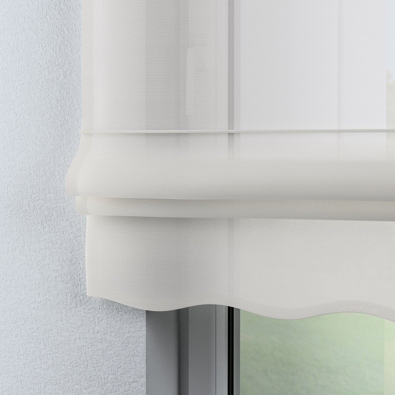 Raffrollo Napoli mit Alu-Schiene, ecru, 900-01 - Dekoria.de