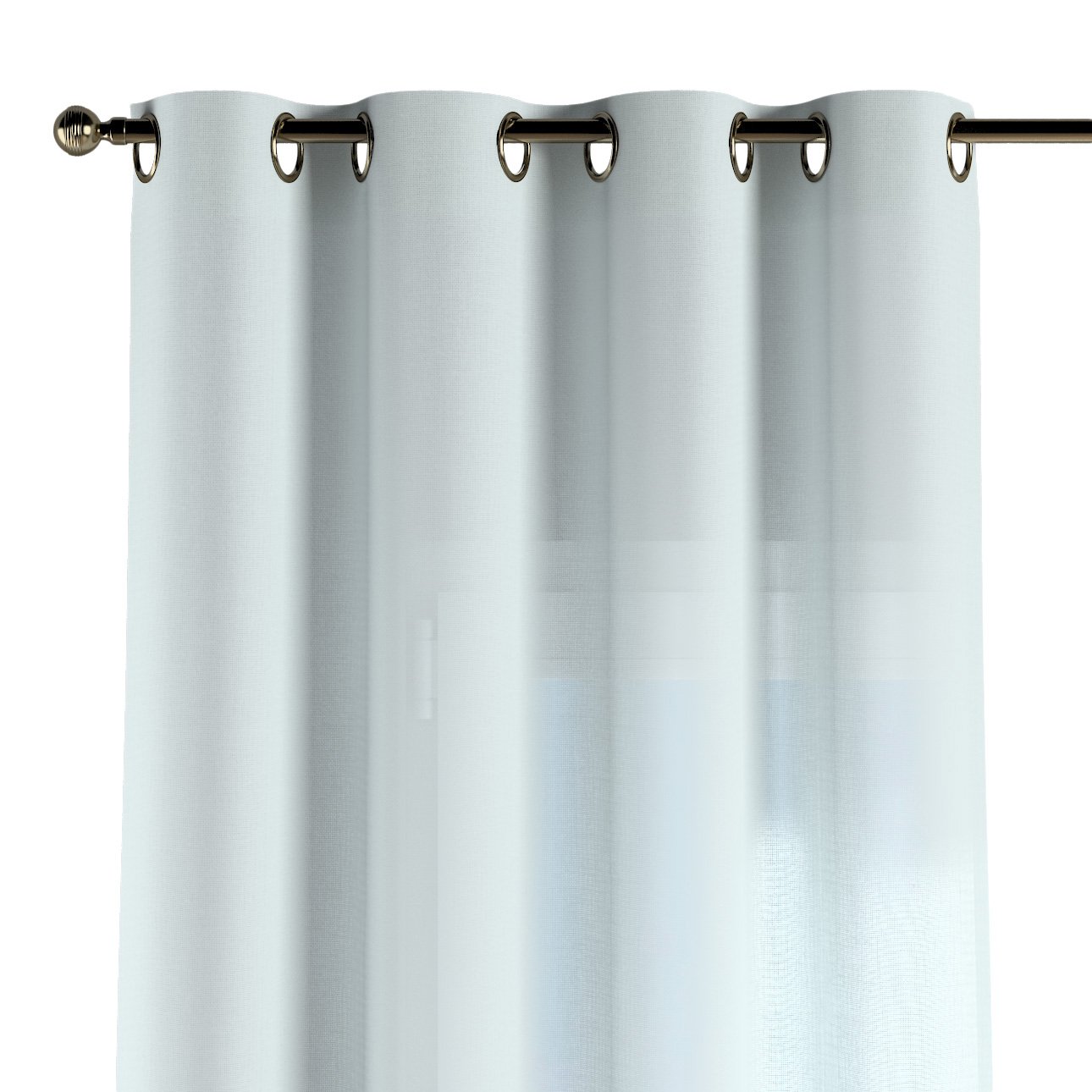 Ringlis függöny, pasztell menta, 143-82 - Dekoria