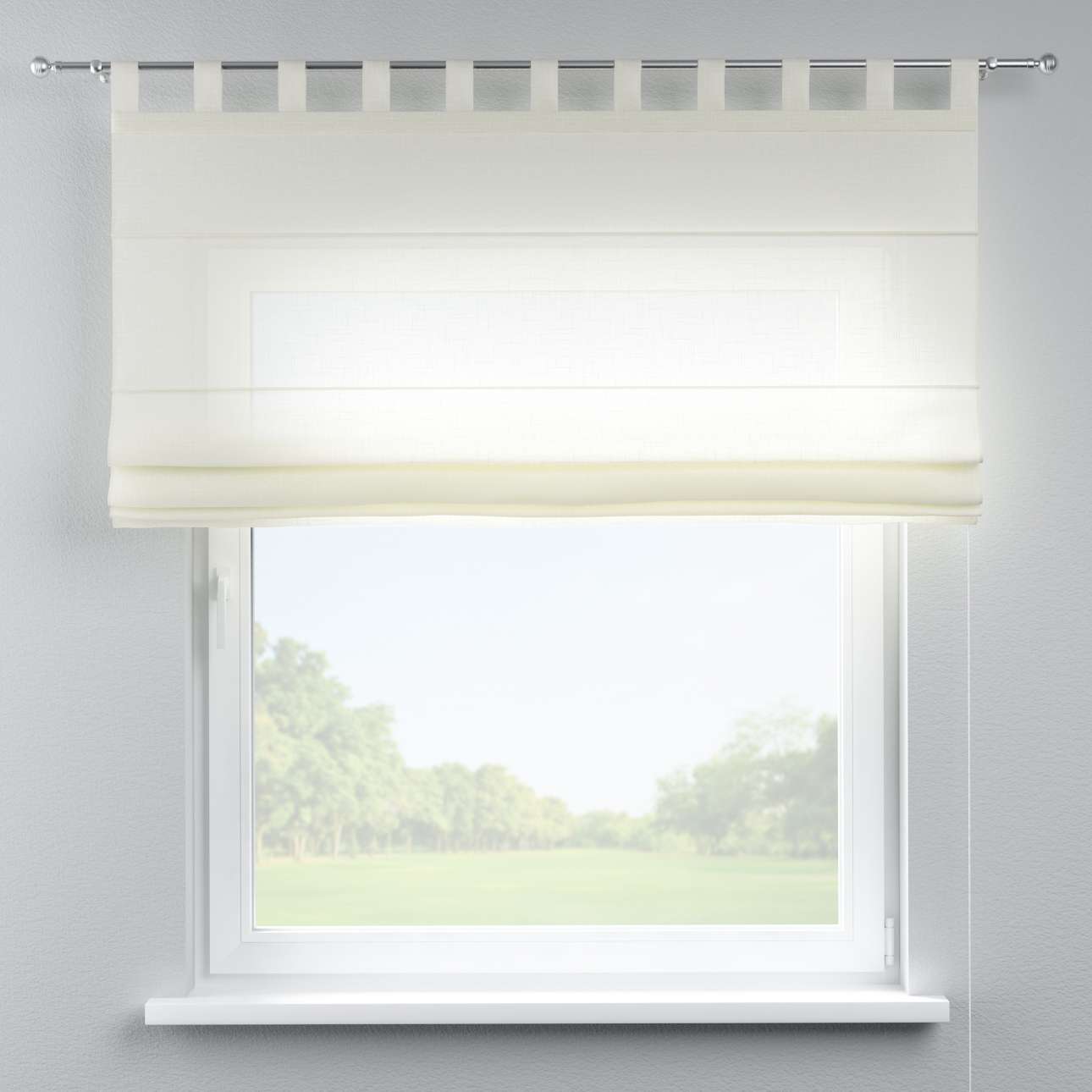 Raffrollo Verona, creme, 128-88 - Dekoria.de