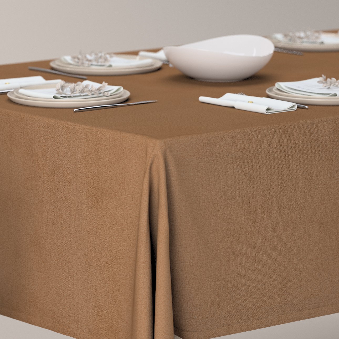 Rectangular tablecloth, brown, 185-66 - Dekoria.co.uk