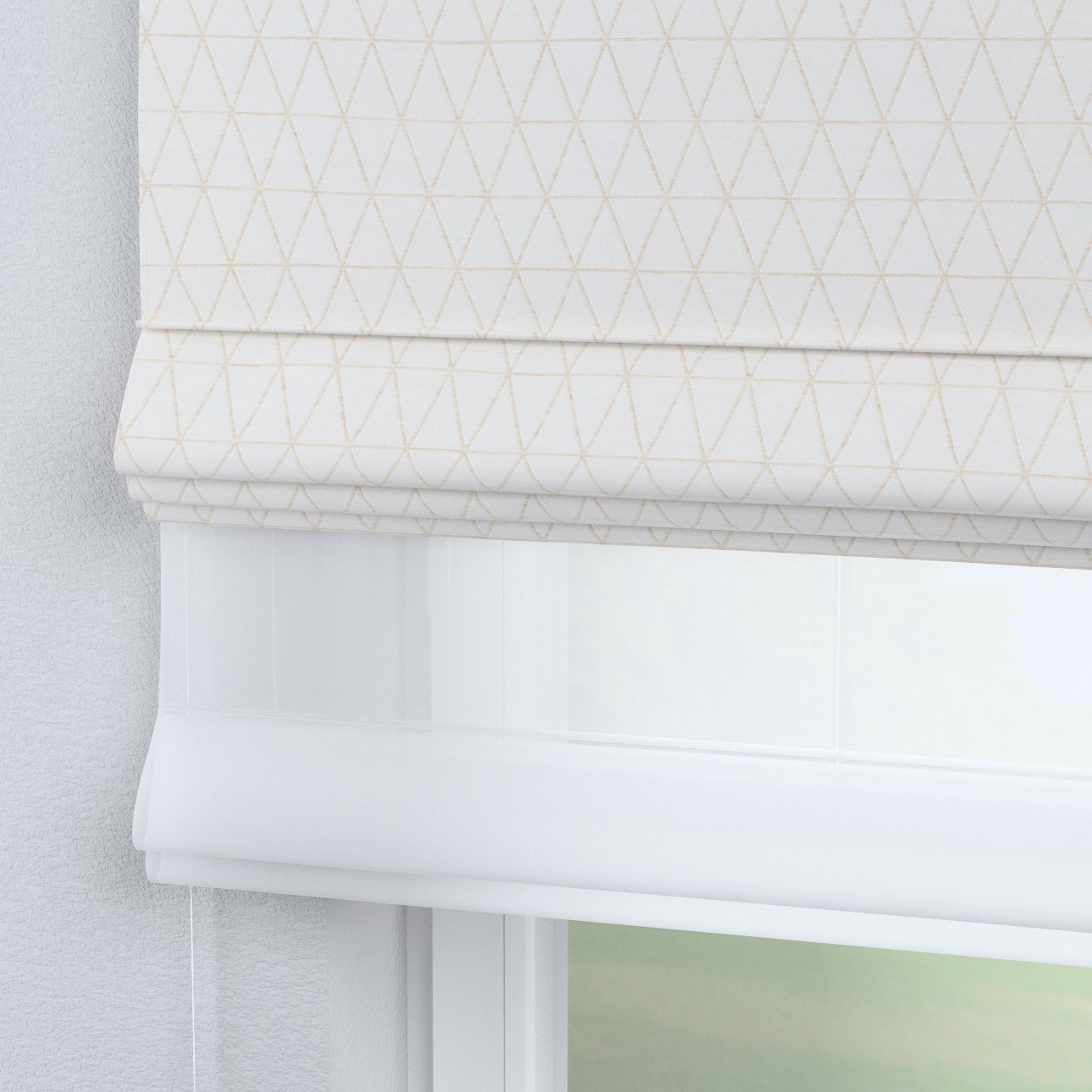 Double layered Roman blind DUO, cream, 143-94 - Dekoria.co.uk