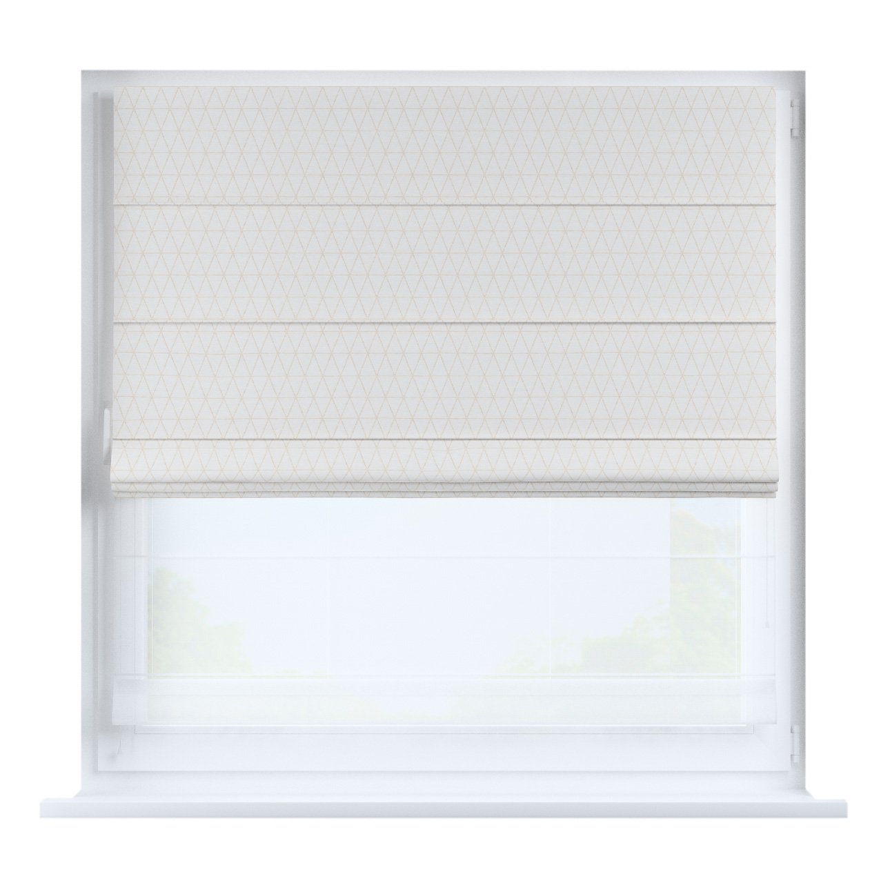 Double layered Roman blind DUO, cream, 143-94 - Dekoria.co.uk