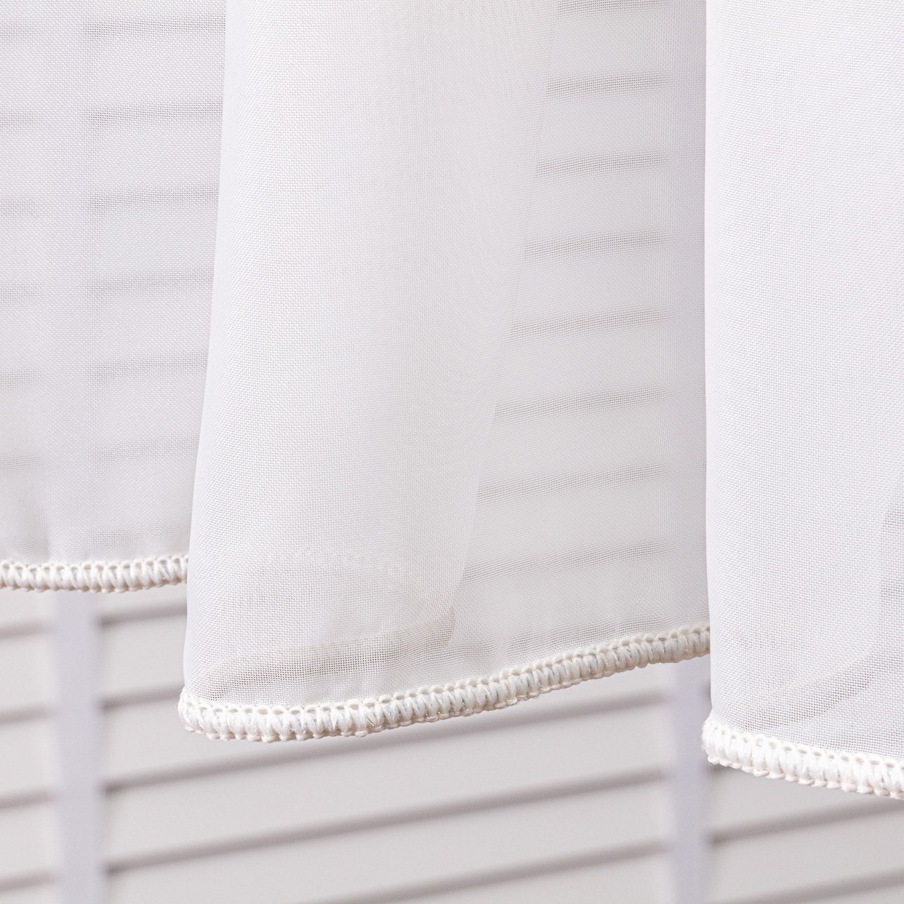 Net curtain with pinch pleat, ivory, 901-01 - Dekoria.co.uk