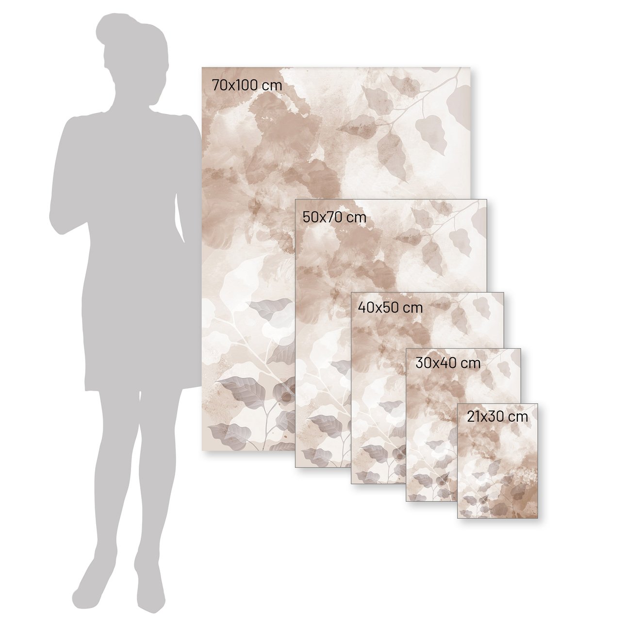 Poster Beige Art, 40 x 50 cm - Dekoria.de