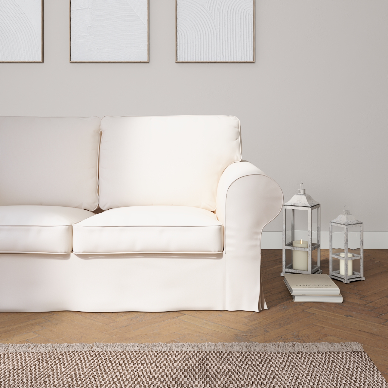 Ektorp trekk 2 seter sovesofa fra 2012 Smal rygg, Offwhite, 705-01, 200 ...