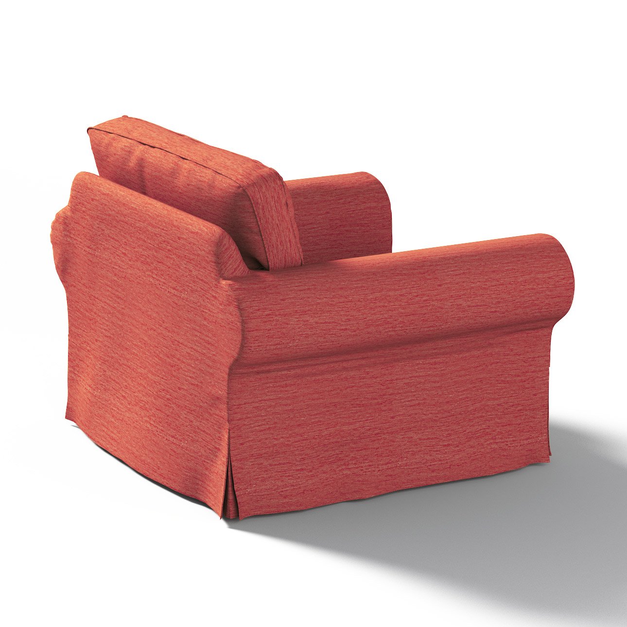 Ektorp trekk lenestol, Oransje rød, 162-05, 104 X 88 X 88 CM - Dekoria