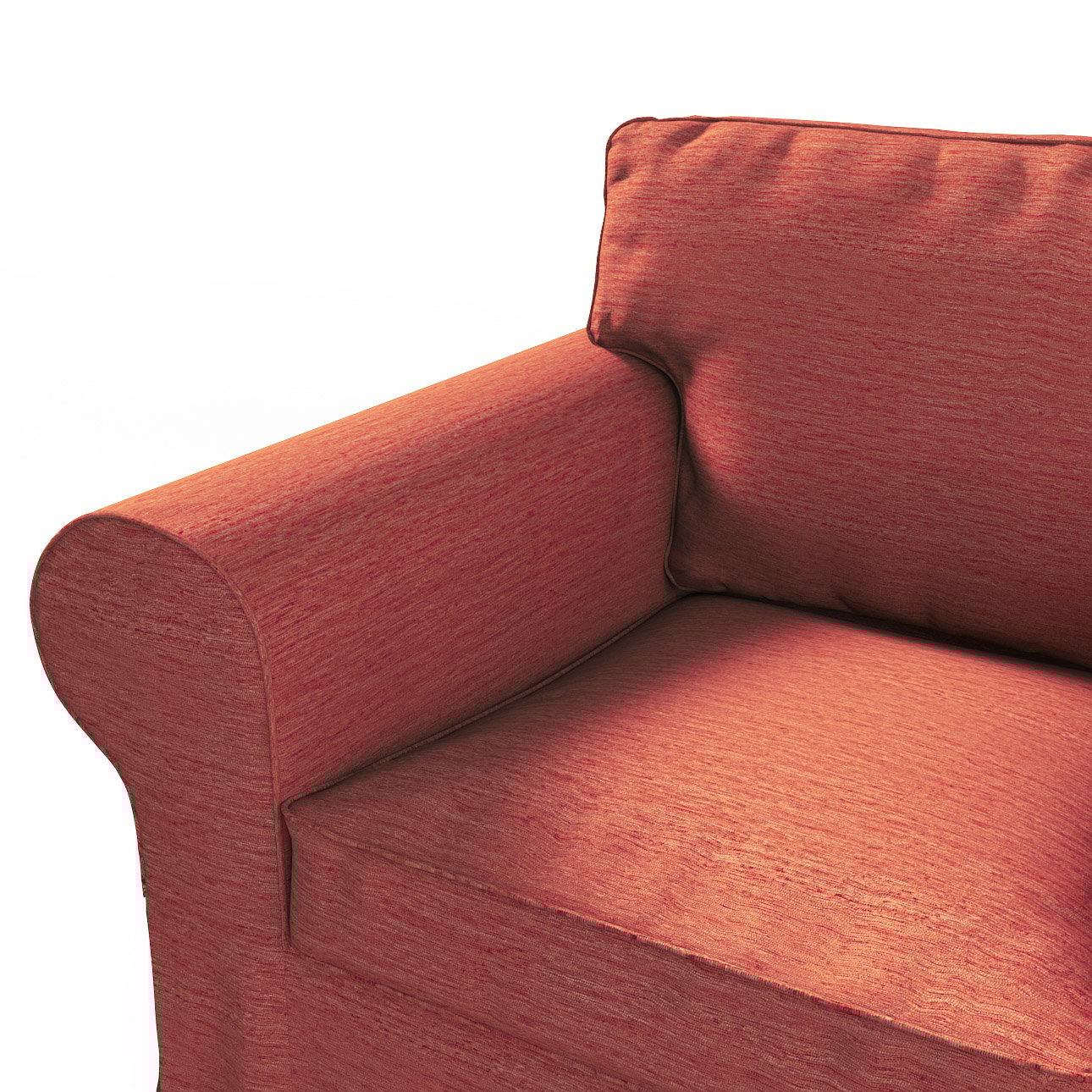 Ektorp trekk lenestol, Oransje rød, 162-05, 104 X 88 X 88 CM - Dekoria